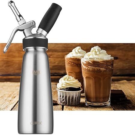Amazon.com: Whipped Cream Dispenser Stainless Steel - Professional ...