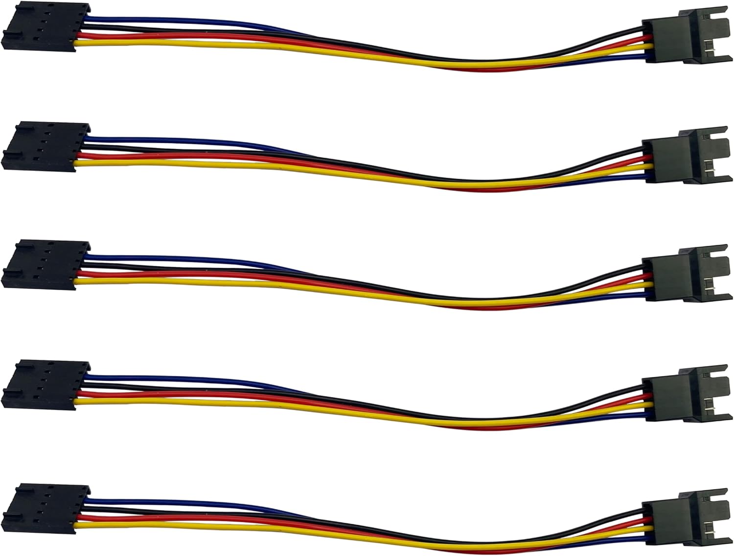 Amazon.com: BestParts 5-Pack 5Pin to 4Pin Fan Adapter Cable Connector ...