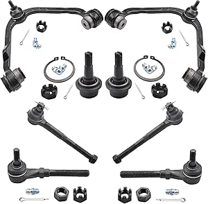 Amazon.com: ASTARPRO - 8Pcs Suspension Kits 2WD Front Upper Control Arm Ball Joints Tie Rod Ends ...