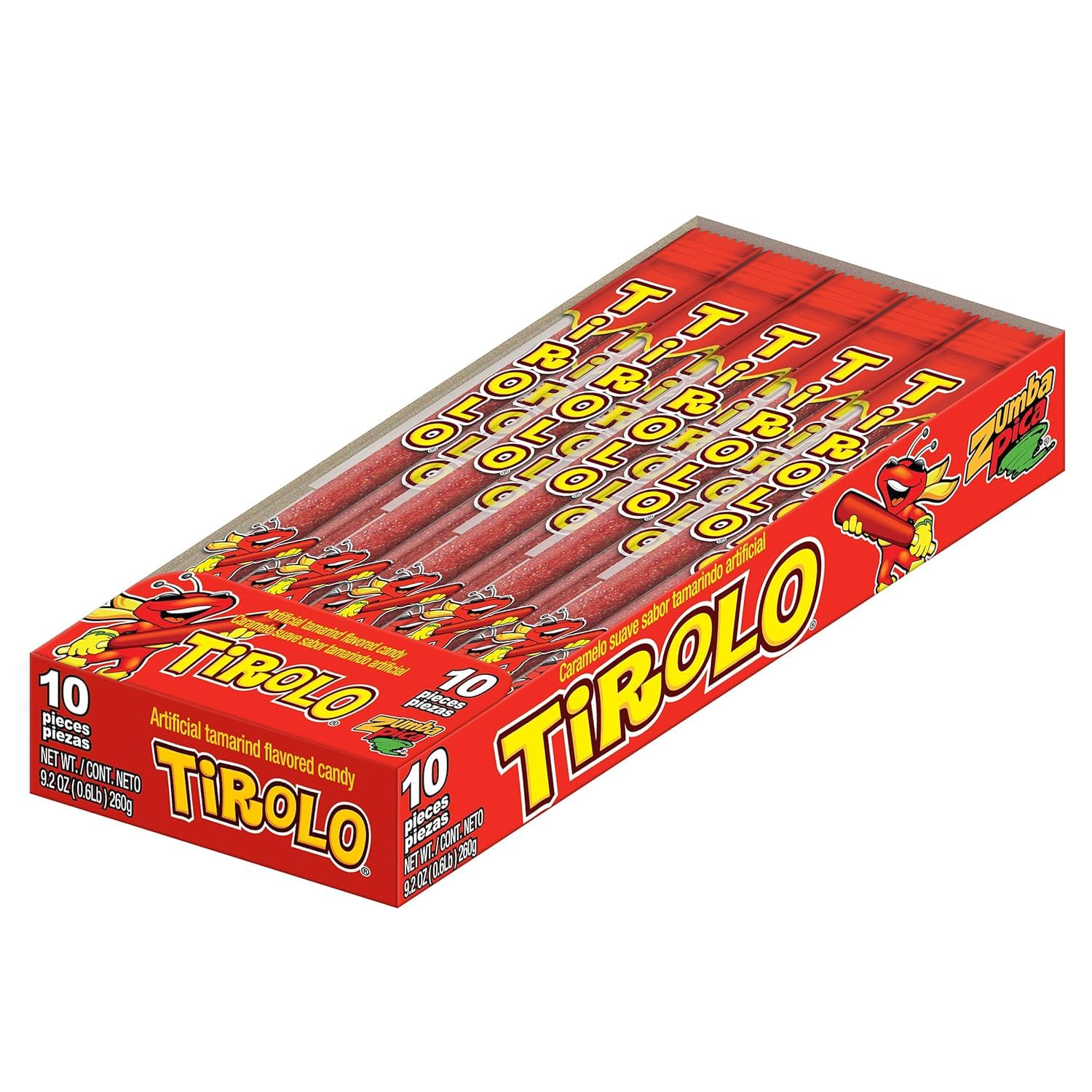 Amazon.com : Pica Tirolo Tamarind Straw (10 Count) - Tamarindo Mexican ...