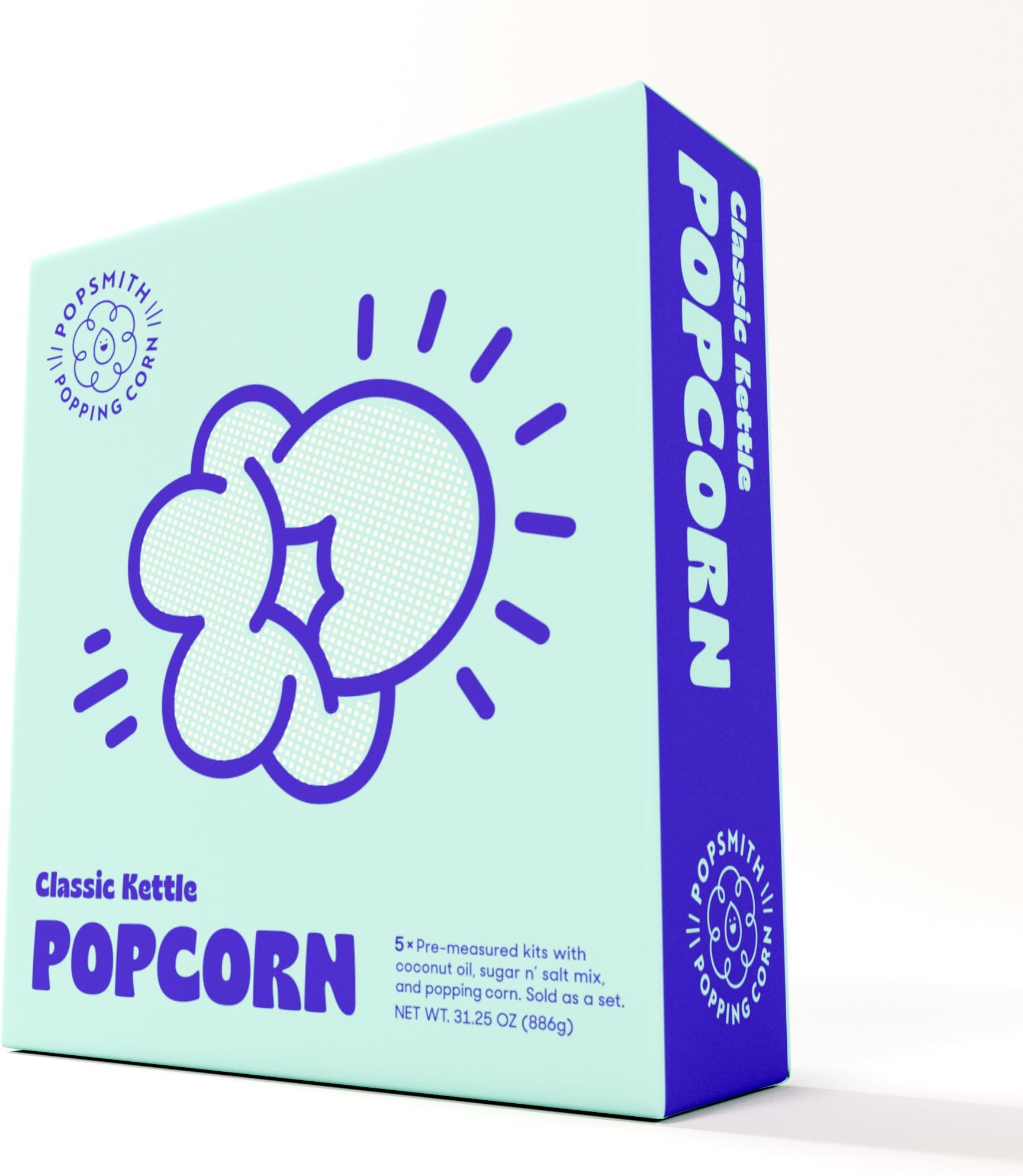 Amazon.com: Popsmith Popcorn Pre-Measured Popcorn Kits - Five 4-oz ...