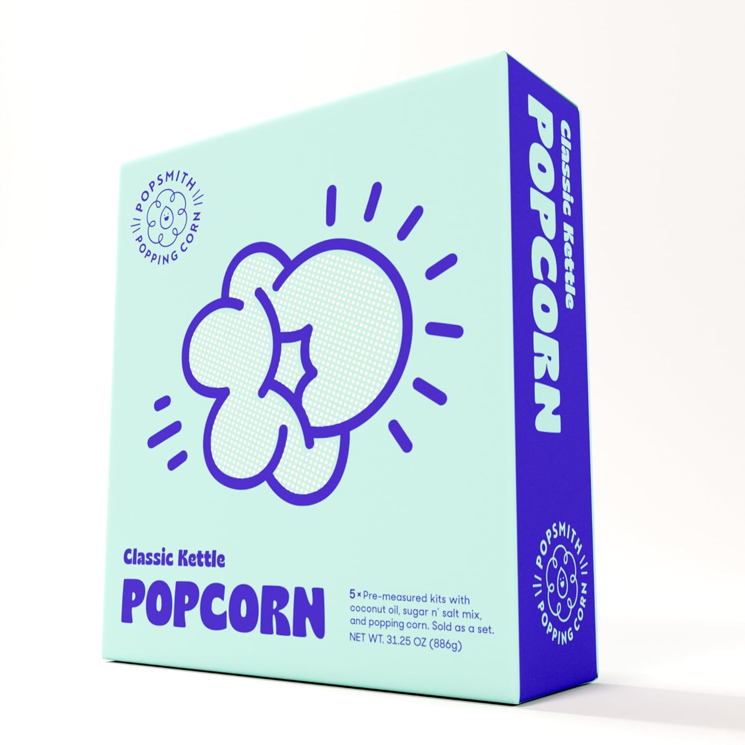 Amazon.com: Popsmith Popcorn Pre-Measured Popcorn Kits - Five 4-oz ...