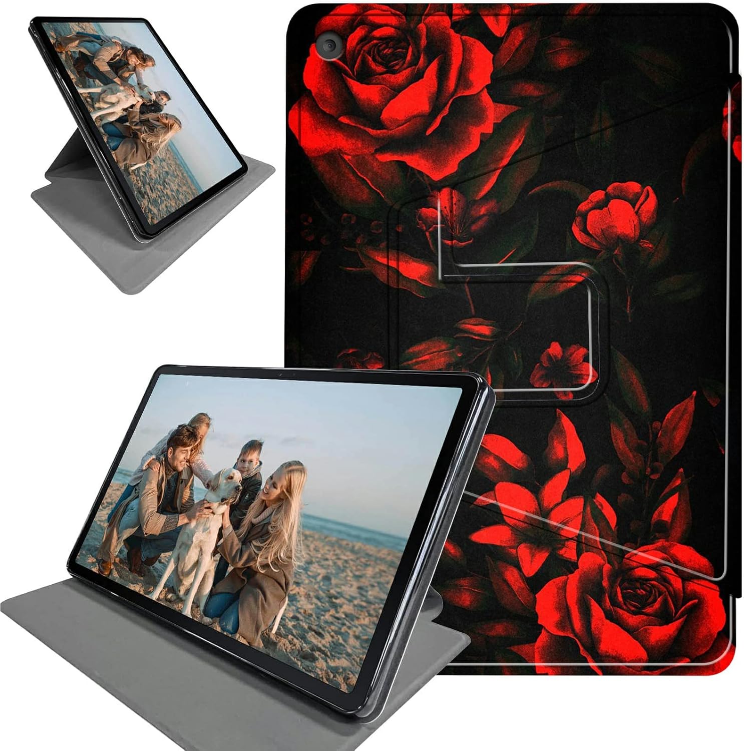 Amazon.com: 360 Degree Rotation Case for All-New Kindle Fire HD 8 & 8 ...