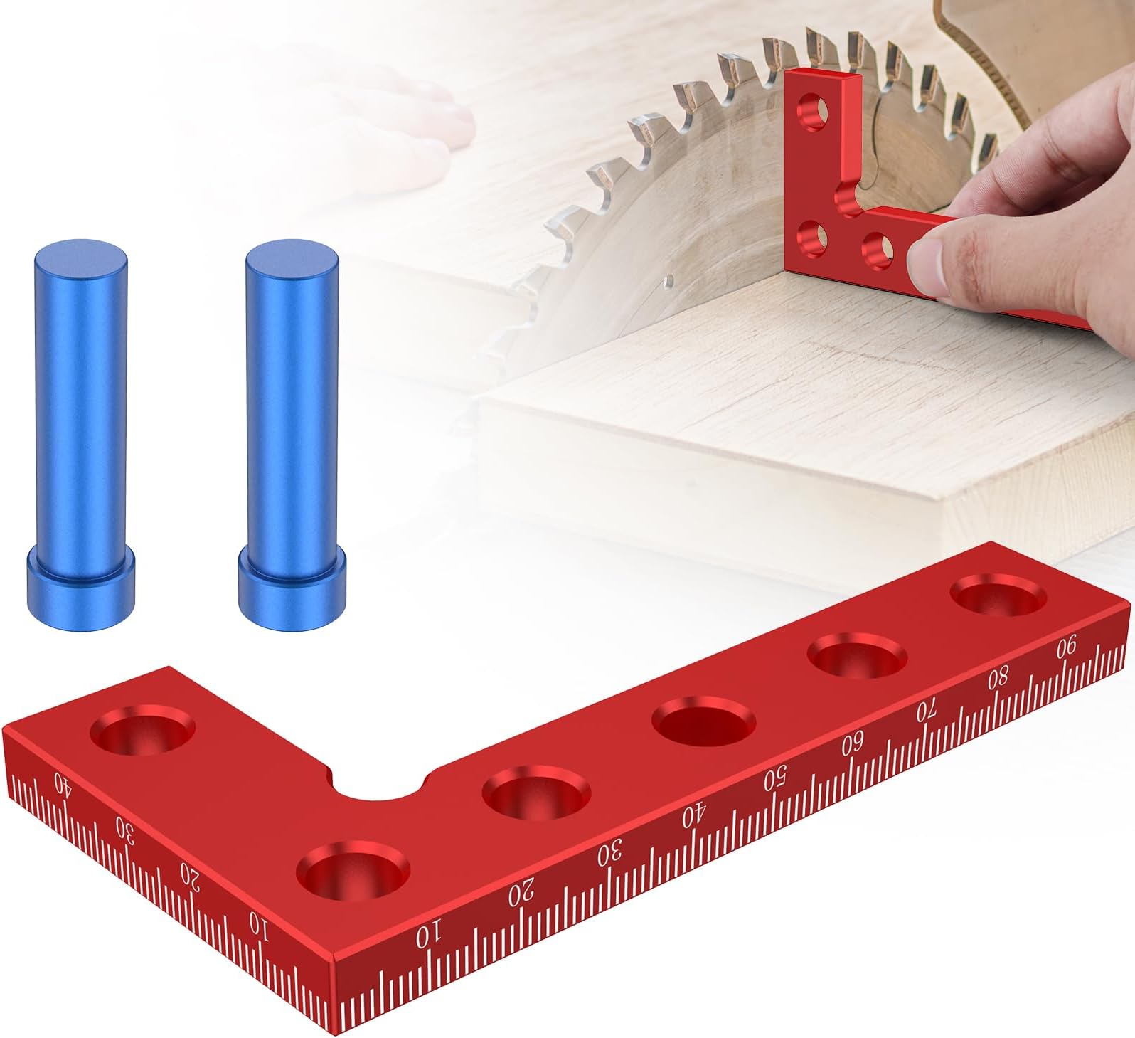 Aluminum Alloy Small Square Center Finder Tool, Mini Square Ruler ...