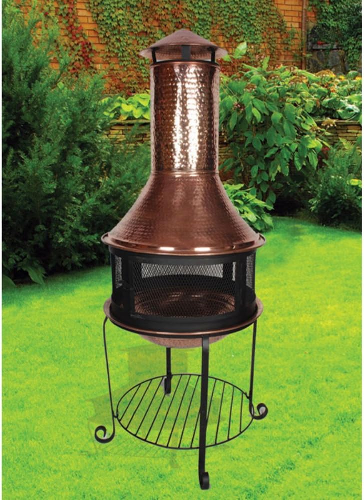 Amazon.com : Deeco New York Nouveau Pure Copper Chiminea : Chimineas ...