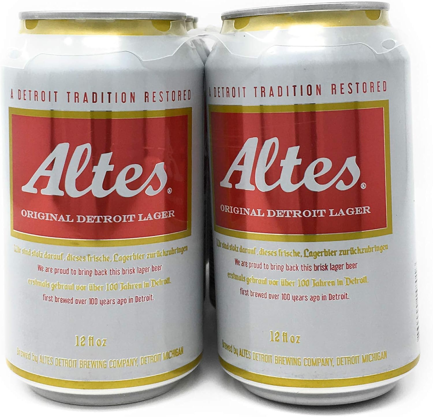 Amazon.com: Altes, Lager Detroit Original, 6pk, 12 Fl Oz Cans : Grocery ...
