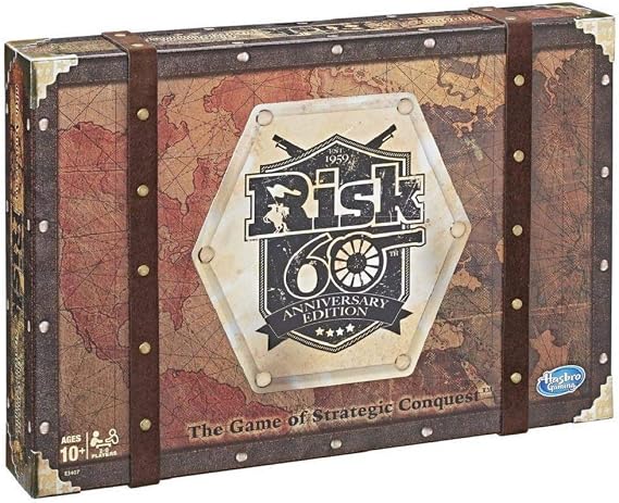 Hasbro Gaming Risk 60th Anniversary Edition Family Board Game for Ages ...