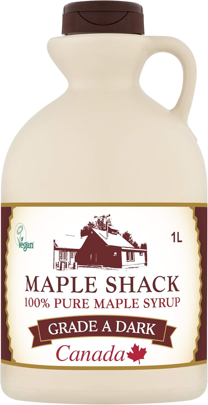 Maple Shack 100% Pure Canadian Vegan Maple Syrup - Grade A - Dark -1 ...