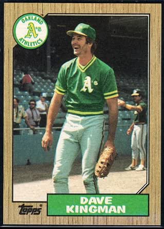 Amazon.com: 1987 Topps Baseball #709 Dave Kingman Oakland Athletics ...