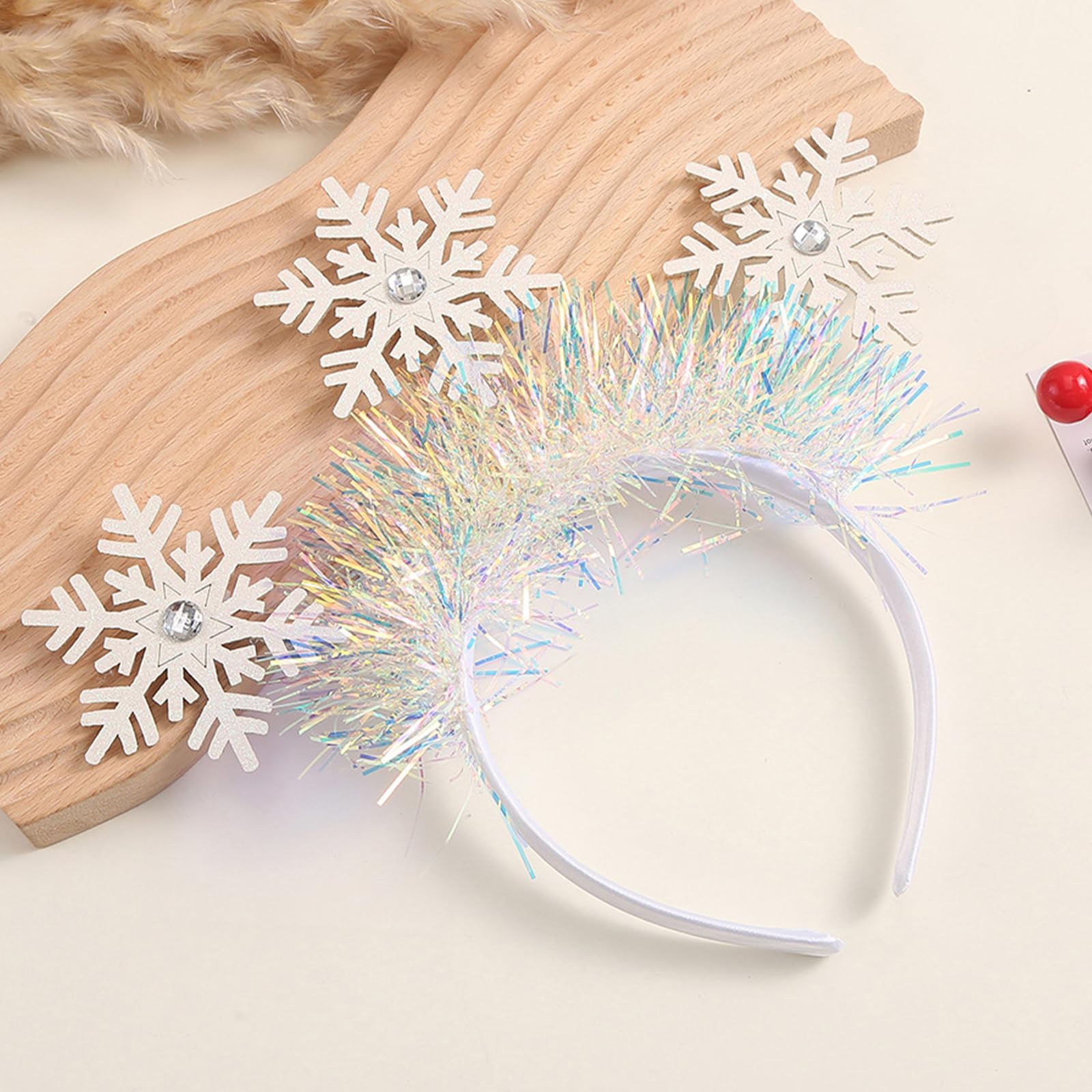 Amazon.com: HSWE Christmas Snowflake Headbands for Women Rhinestone ...