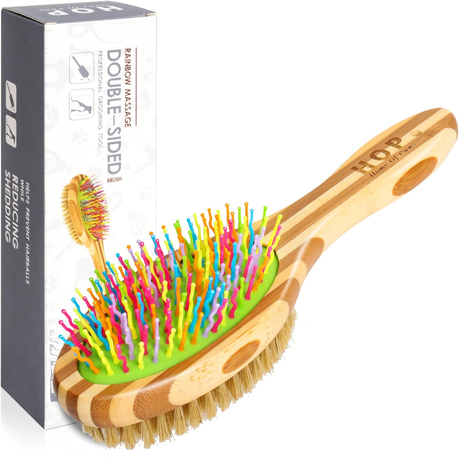 Amazon.com: MAXIMILIAN Grooming Brush for Dogs in Mint Green Easy to ...