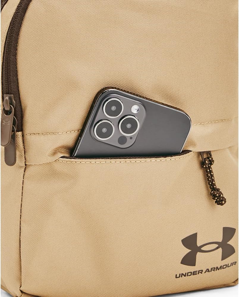 Under Armour Unisex Loudon Mini Backpack, (263) Camel/Gridiron Brown ...