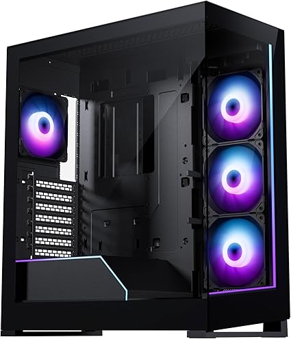 Amazon.com: Phanteks NV5S Showcase Mid-Tower ATX PC Case, 4× M25-120 ...