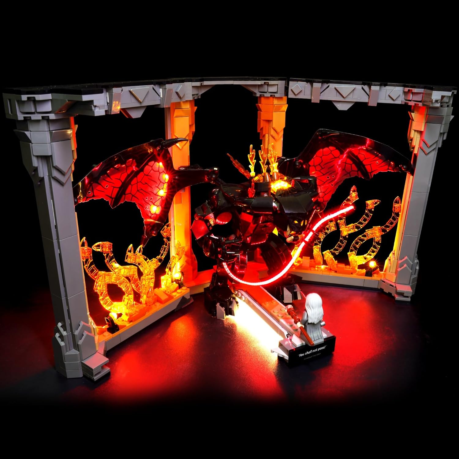 Amazon.com: Light Compatible with Lego Balrog Book Nook 10367, Light ...