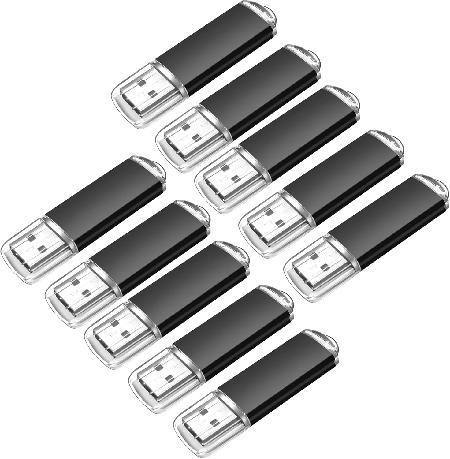 Amazon.com: kaiqiang 10-Pack 4GB USB Flash Drives, Bulk Thumb Drives ...