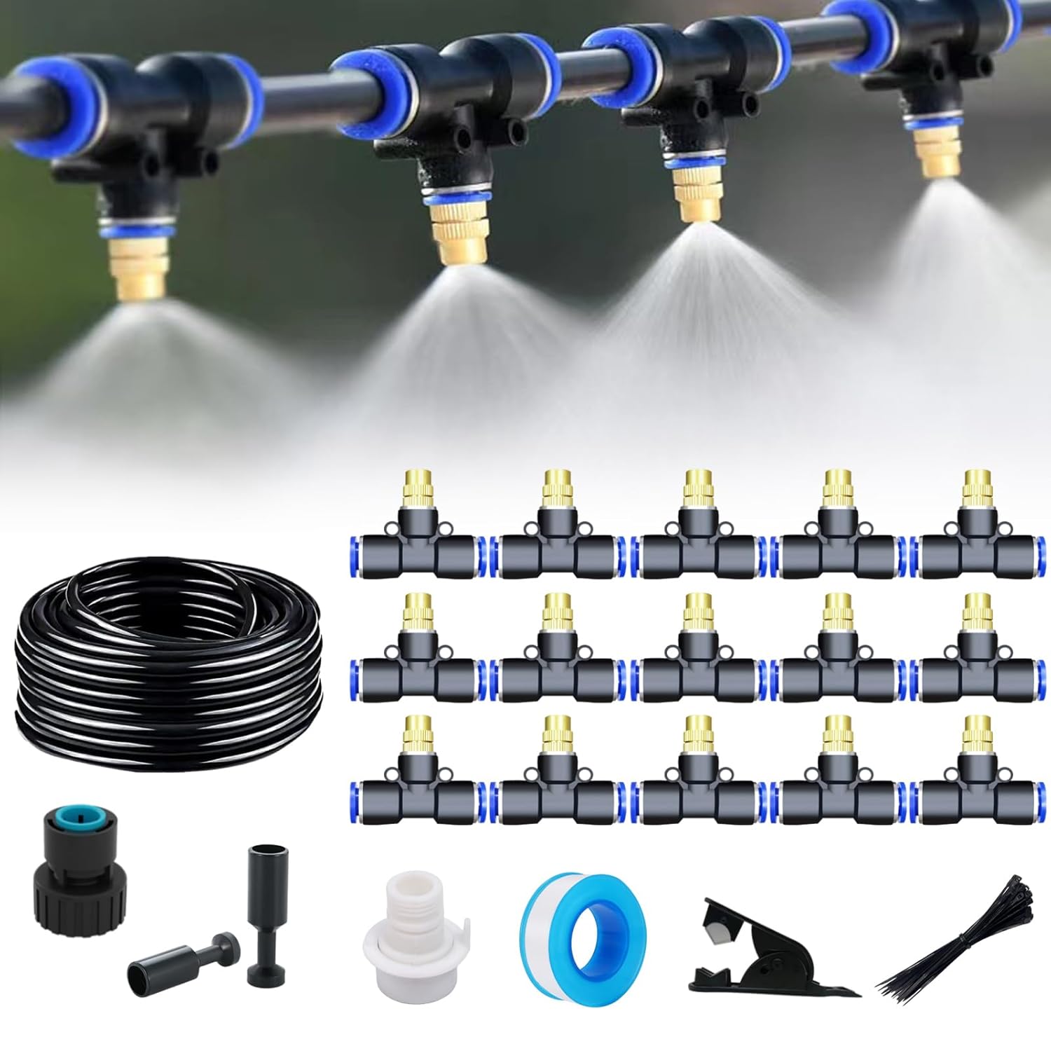 Amazon.com : 66FT Copper Atomizer Hanging Plant Watering System ...