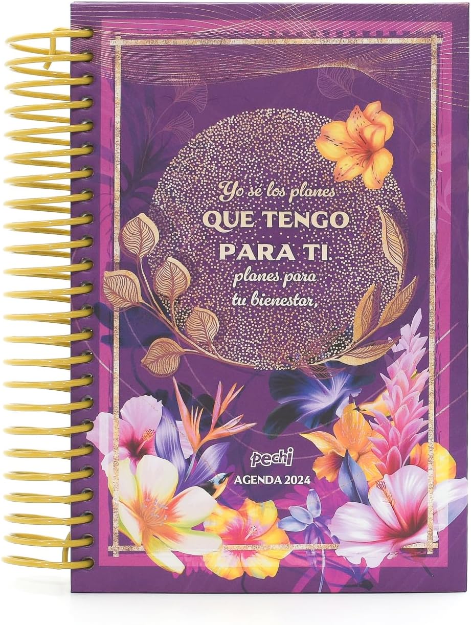 Pechi Agenda y Planeador Inspiracional Tapa Dura con Espiral Enero a ...
