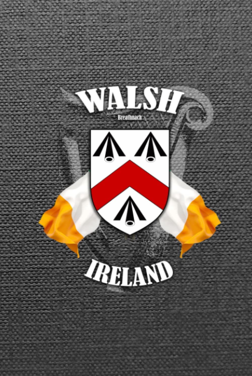 Walsh Family Ireland Crest & Irish Flags Notebook: Walsh Clan Coat of ...