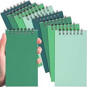 Tenceur 8 Pcs Pocket Notebook Bulk Small 3x5 Inch Spiral Notepads Mini ...