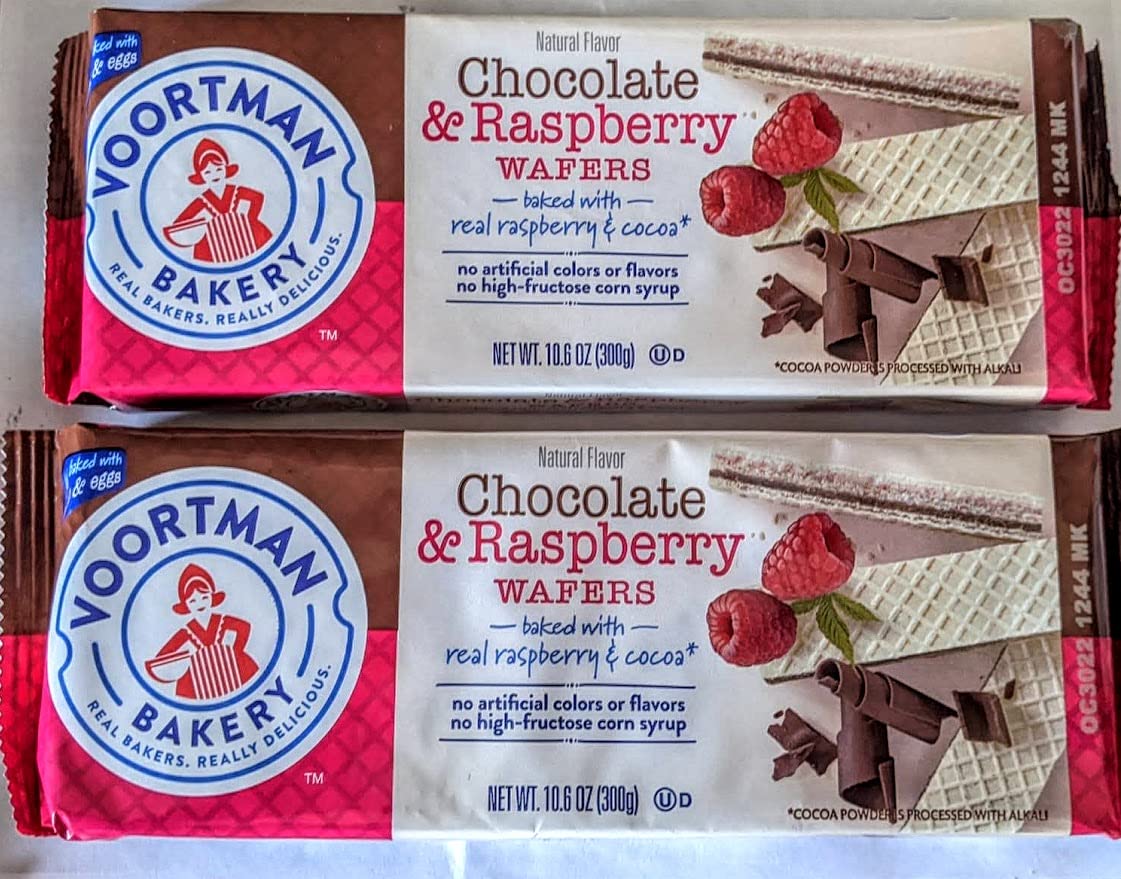Amazon.com: Voortman Chocolate & Raspberry Wafers, Baked with Real ...