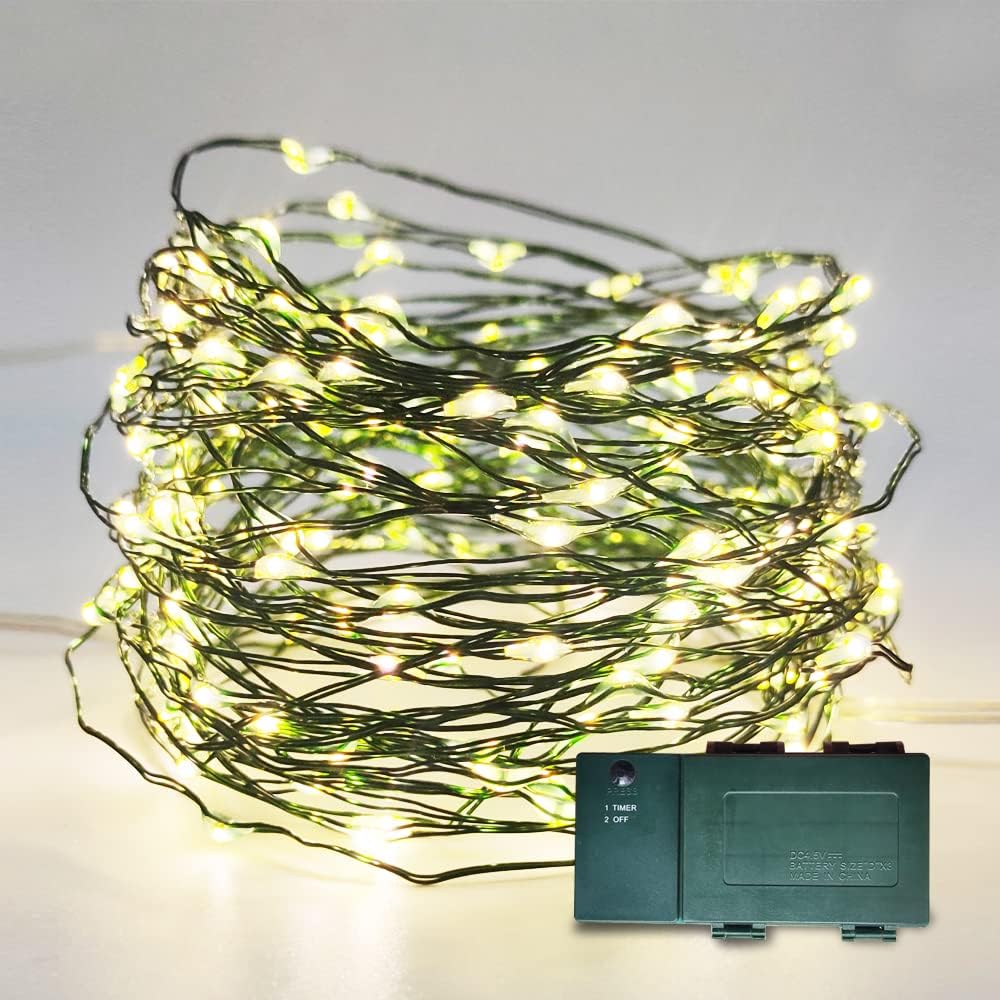 Amazon.com: Kangheshun Timer Battery Twinkle Mini Fairy Lights, 1 Pack ...