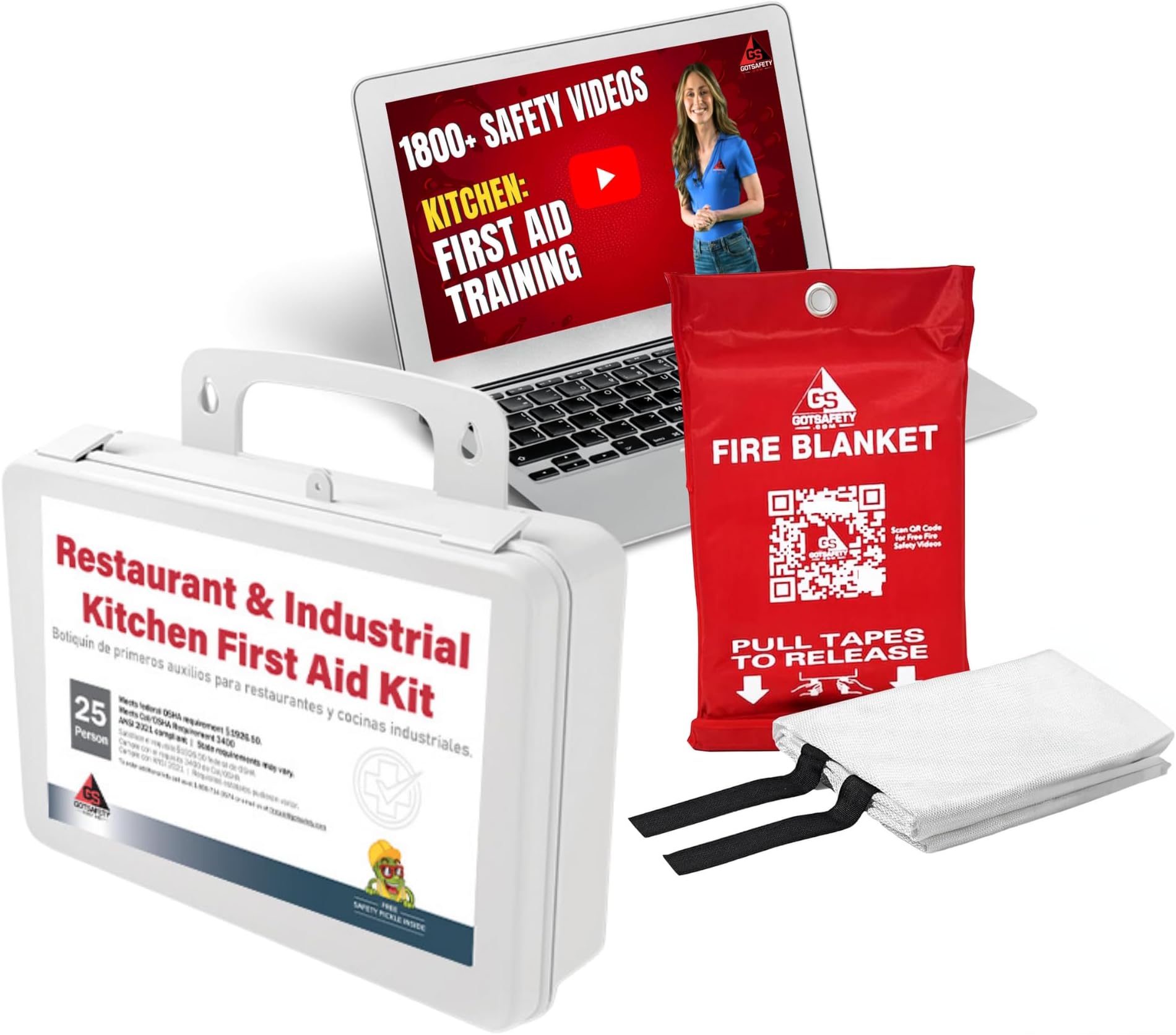 Amazon.com: GotSafety Restaurant/Kitchen First Aid Kit 3-in-1: First ...