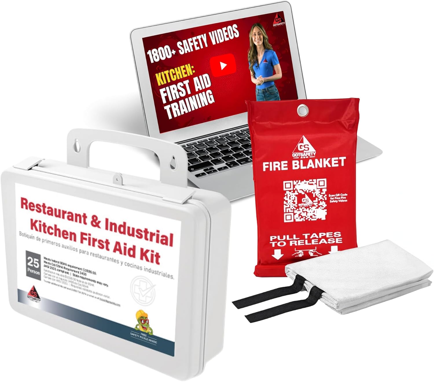 Amazon.com: GotSafety Restaurant/Kitchen First Aid Kit 3-in-1: First ...