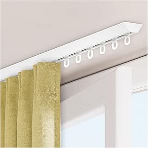 Silent Glide Ceiling Curtain Track System – HeavyDuty Aluminum Monorail ...