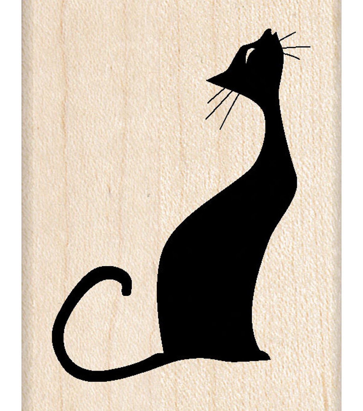 Amazon.com: Inkadinkado Musical Cat Wood Stamp for Scrapbooking, 1.75 ...