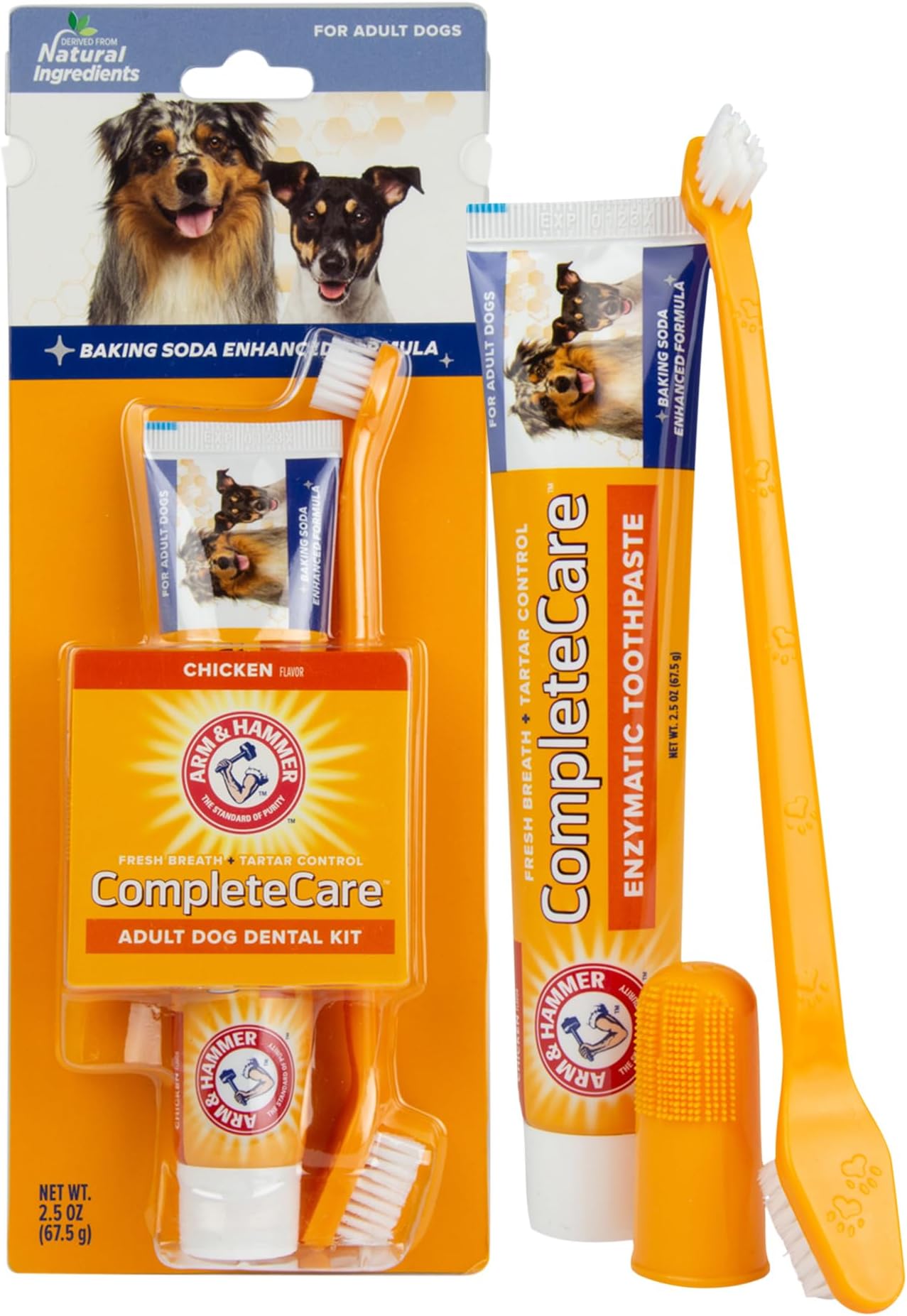 Amazon.com : Vet's Best Dog Toothbrush & Toothpaste Kit - Natural ...