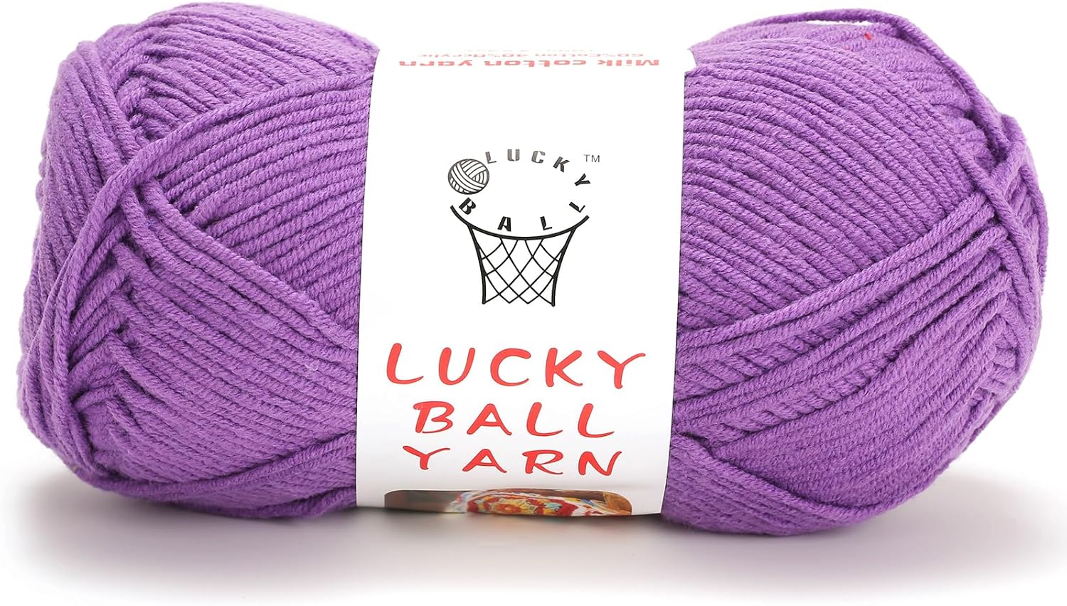 Amazon.com: LUCKY BALL Milk Cotton Yarn, 100g / 240 yd 60% Cotton 40% ...
