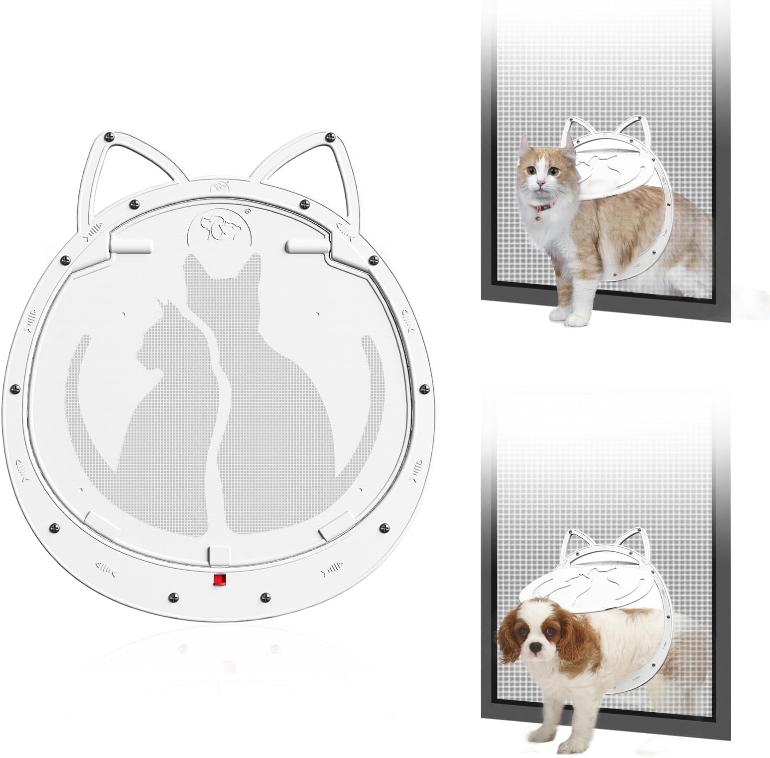 Amazon.com : ALUMANI Cat Screen Door,Inside Opening 9.5 * 10 Inch Cat ...