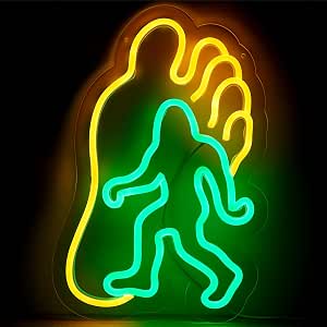 Amazon.com : Neon Sign, Bigfoot Neon Signs Lights for Wall Decor ...