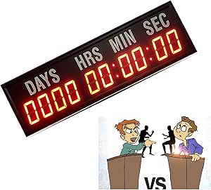 Amazon.com: ZIJINGM Debate Competition Reminder 2.3 Inch, 999 Days ...