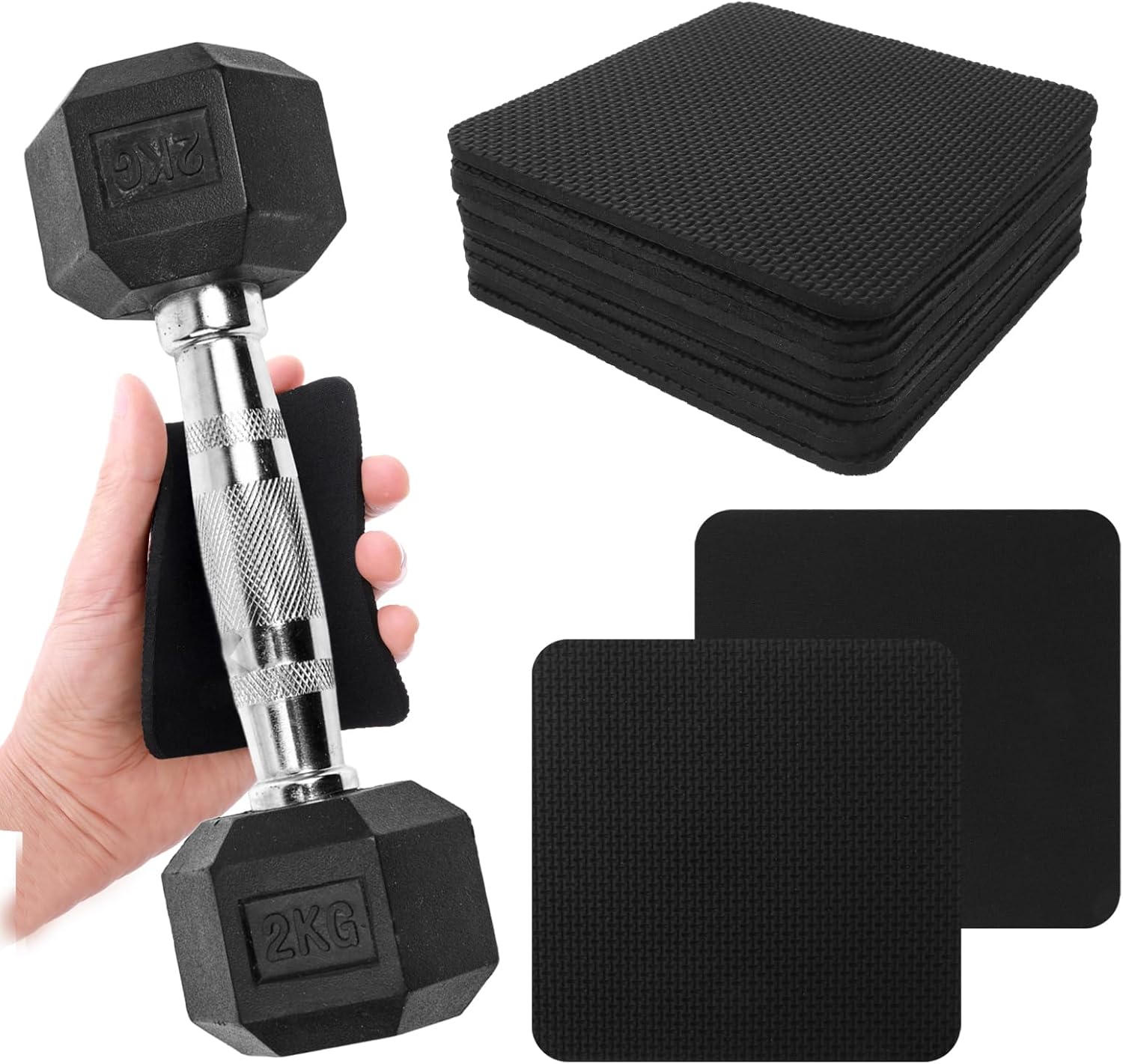 Amazon.com: Thinp 10 Pcs Gym Grip Pads for Weight Lifting Pullup & Dip ...