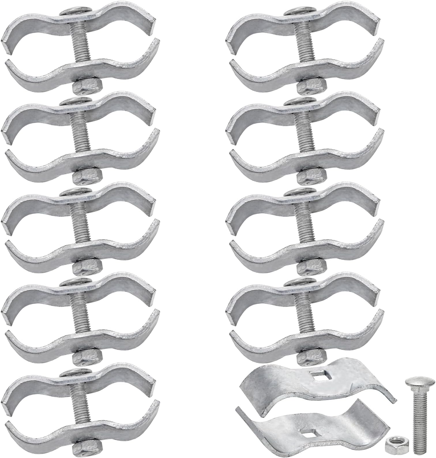 Amazon.com : 10 Set Dog Kennel Panel Clamps 1-3/8" Heavy Duty Chain ...
