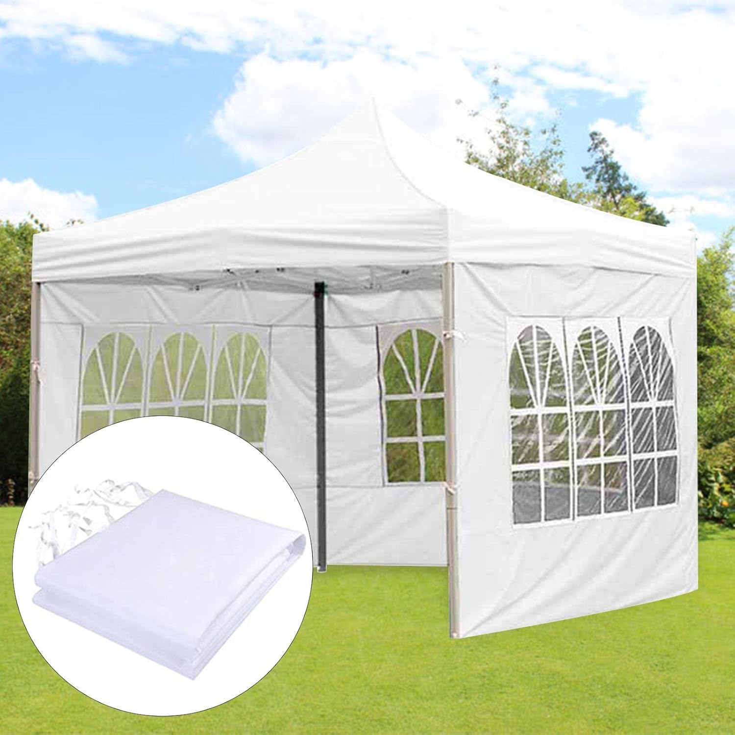 CALANDIS 1x Gazebos Tent 3x2M Camping Outdoor Canopy Mesh Side Wall ...