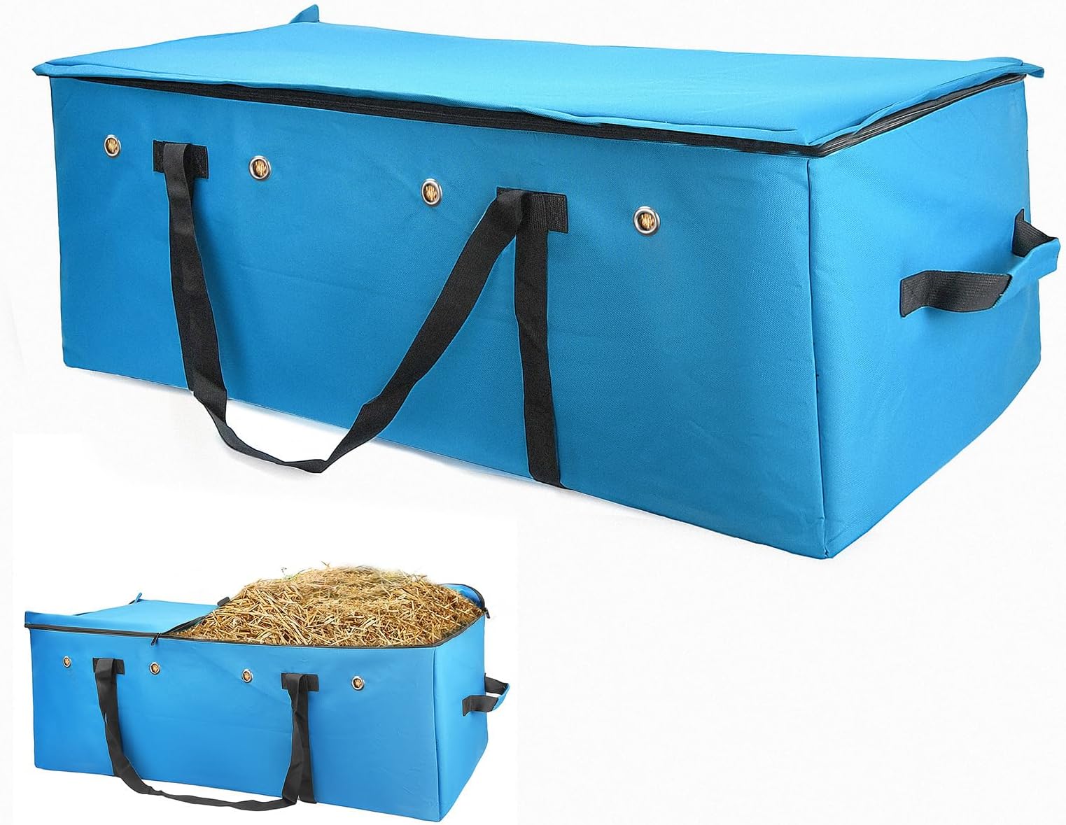 Amazon.com: BARN & STABLE 600D Horse Hay Bale Bag Extra Large 43” x 24 ...