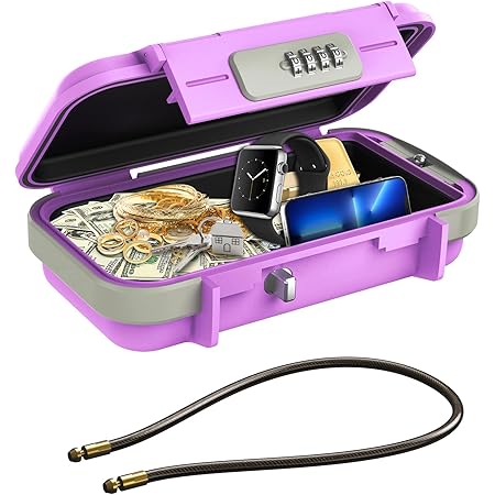 Amazon.com: AMIR Portable Safe Box, Combination Security Case LockBox ...