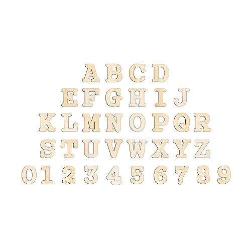 Snapklik.com : 1.2 Inch 342 Pieces Small Wooden Letters And Numbers ...