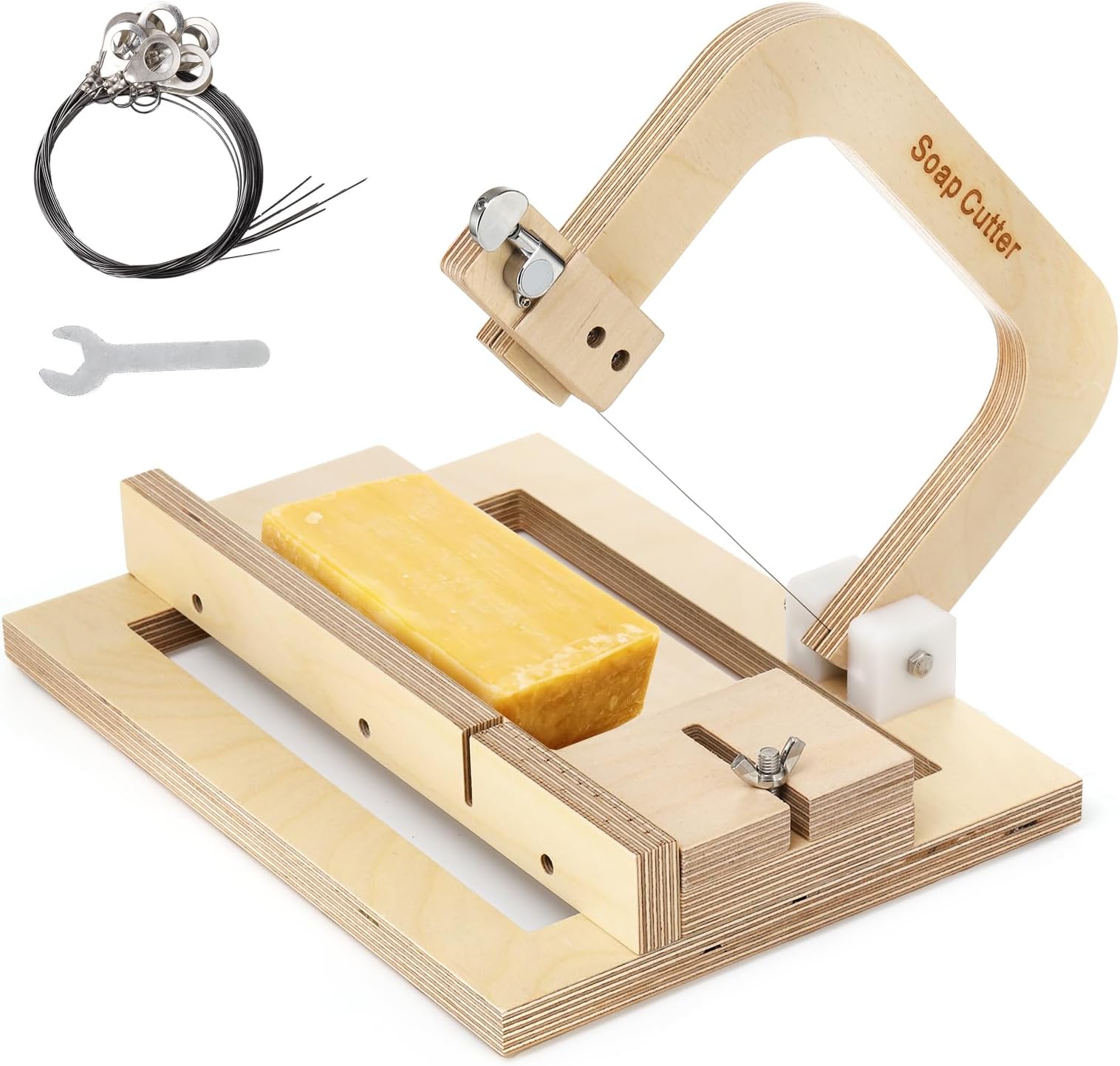 Amazon.com: Montex Wooden Soap Cutter, Wire Slicer Cutting Tool with ...