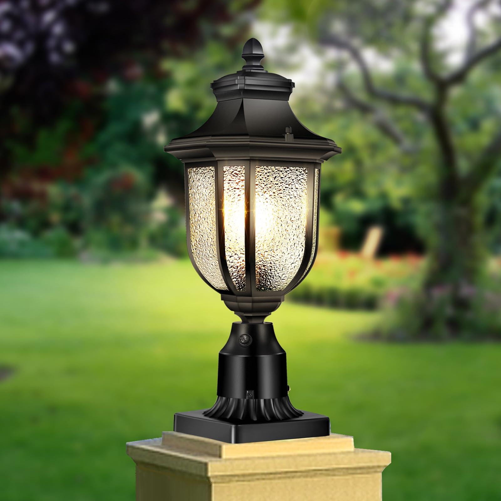 Outdoor Lighting Post Mounted 4X4 Lamp Post With Mount Kit