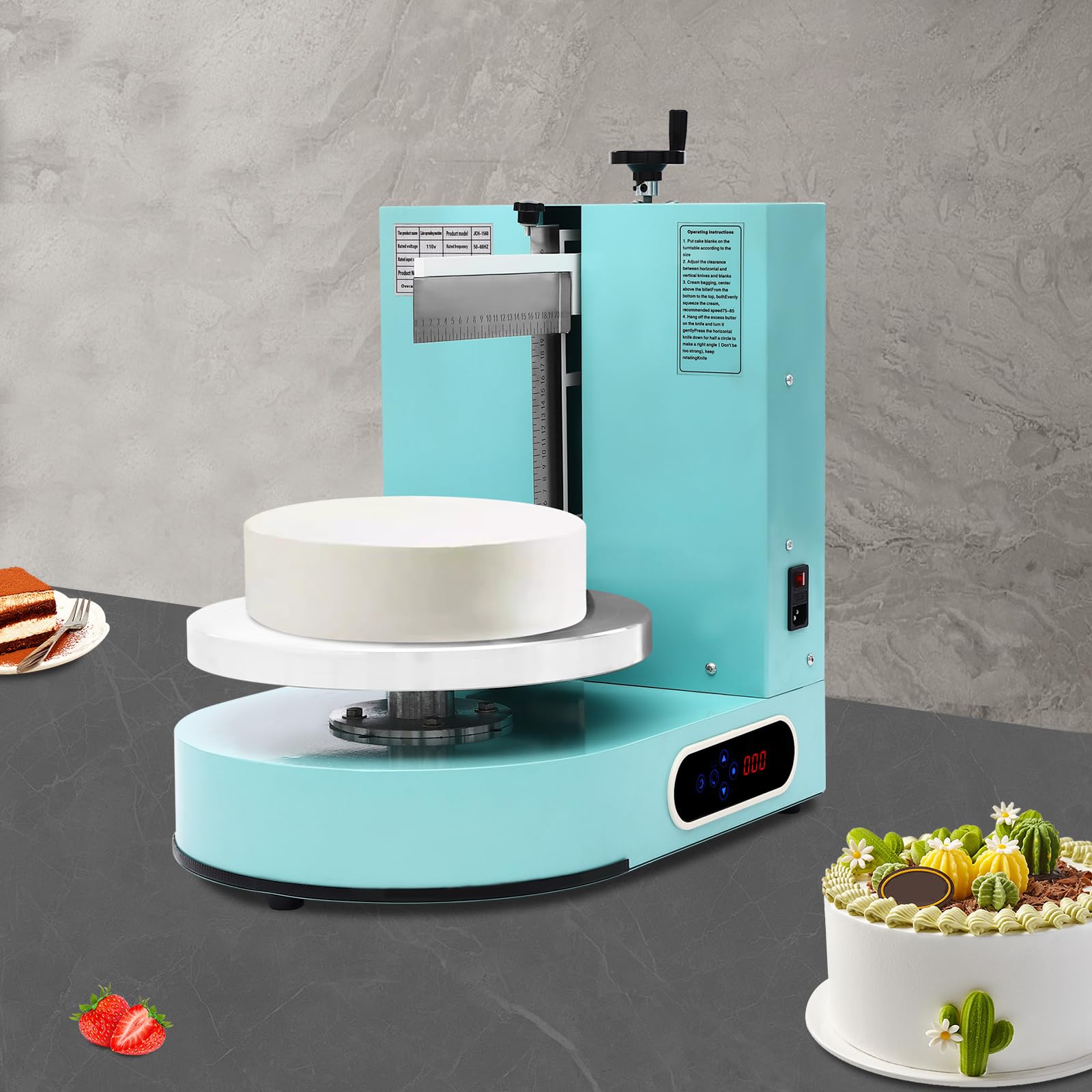 Amazon.com: Electric Cake Decorating Machine Cream Coating Spreading ...