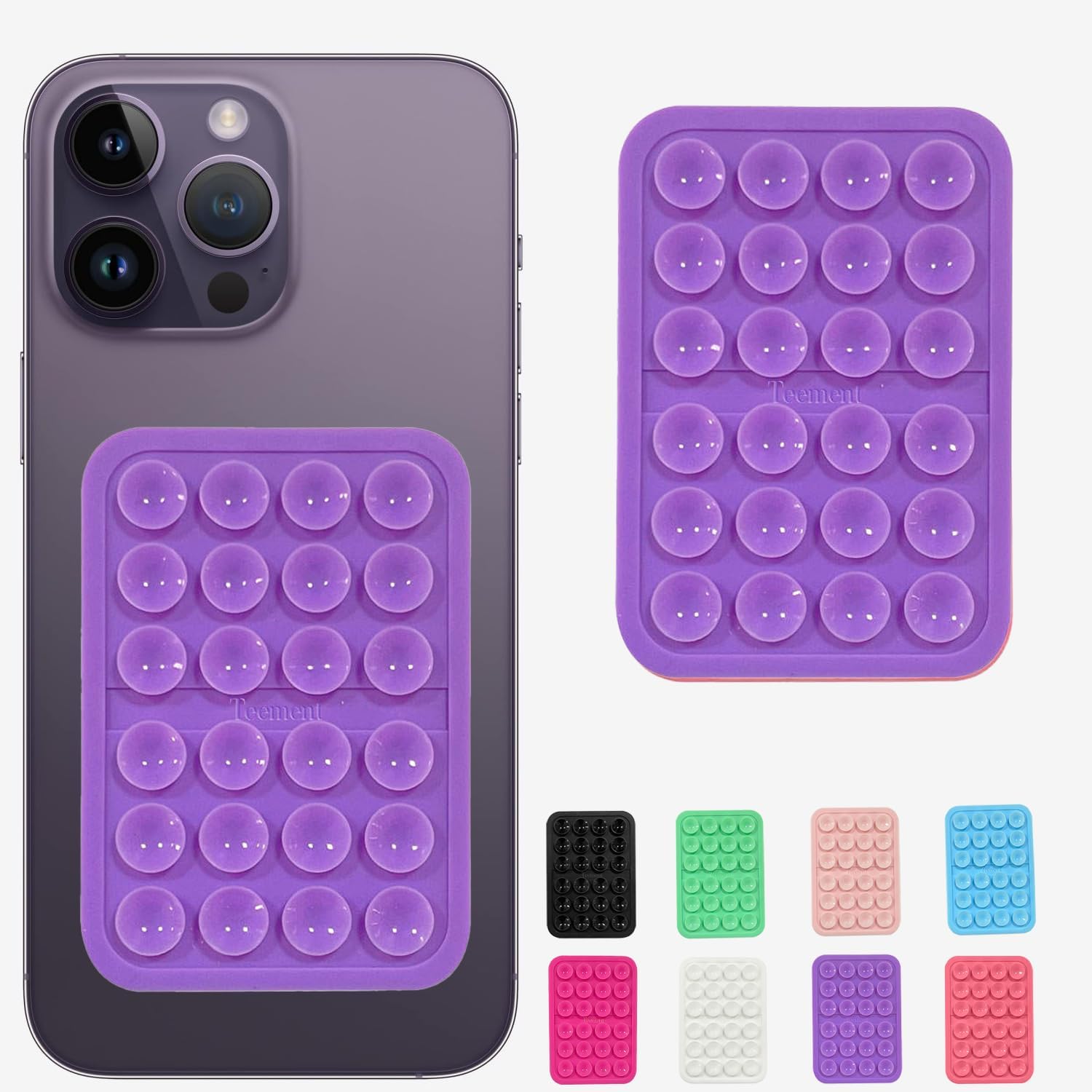 Amazon.com: Suction Phone Case Mount, Sillicon Adhesive Phone Accessory ...