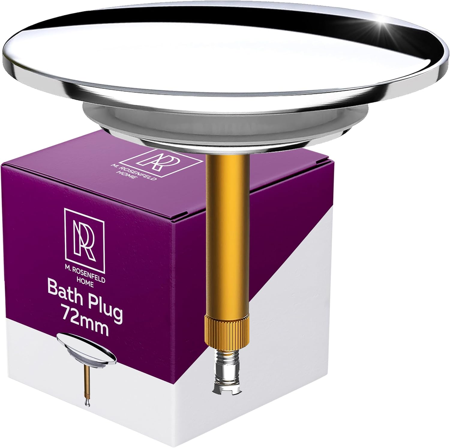 M. ROSENFELD HOME Bath Plug Replacement Ø 72 mm Premium - Bathtub plug ...