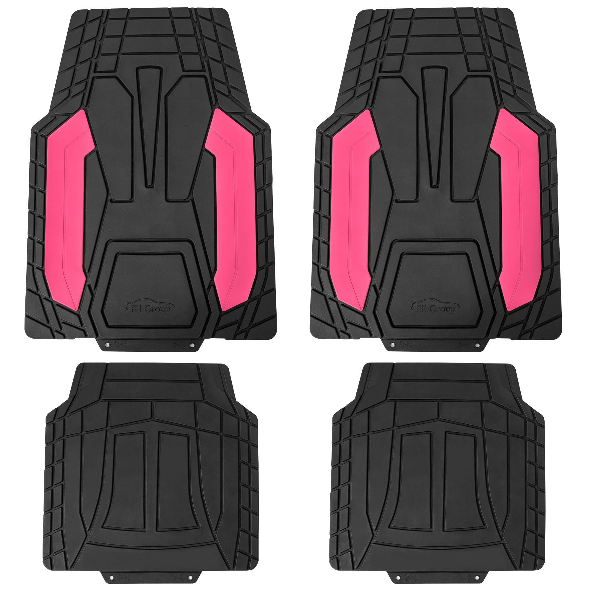 Amazon.com: FH Group Automotive Floor Mats, Heavy-Duty Rubber Floor ...