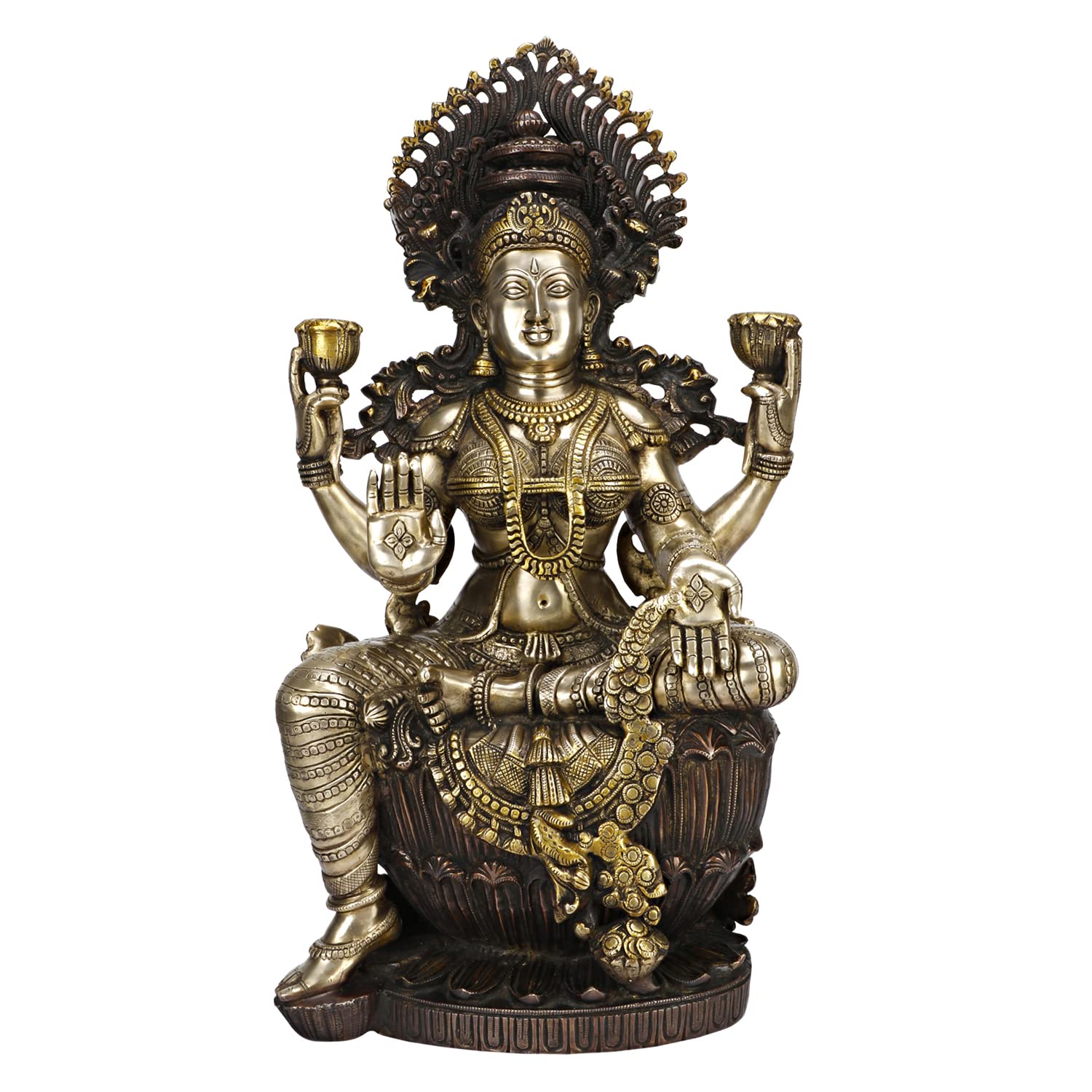 Buy ARTVARKOBig Brass Laxmi Murti Lakshmi Idol Luxmi Goddess Lakshmi ...