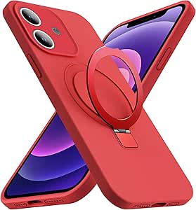 Amazon.com: SKYLMW Designed for iPhone 12 Case with Magnetic Invisible Stand Compatible with Mag ...