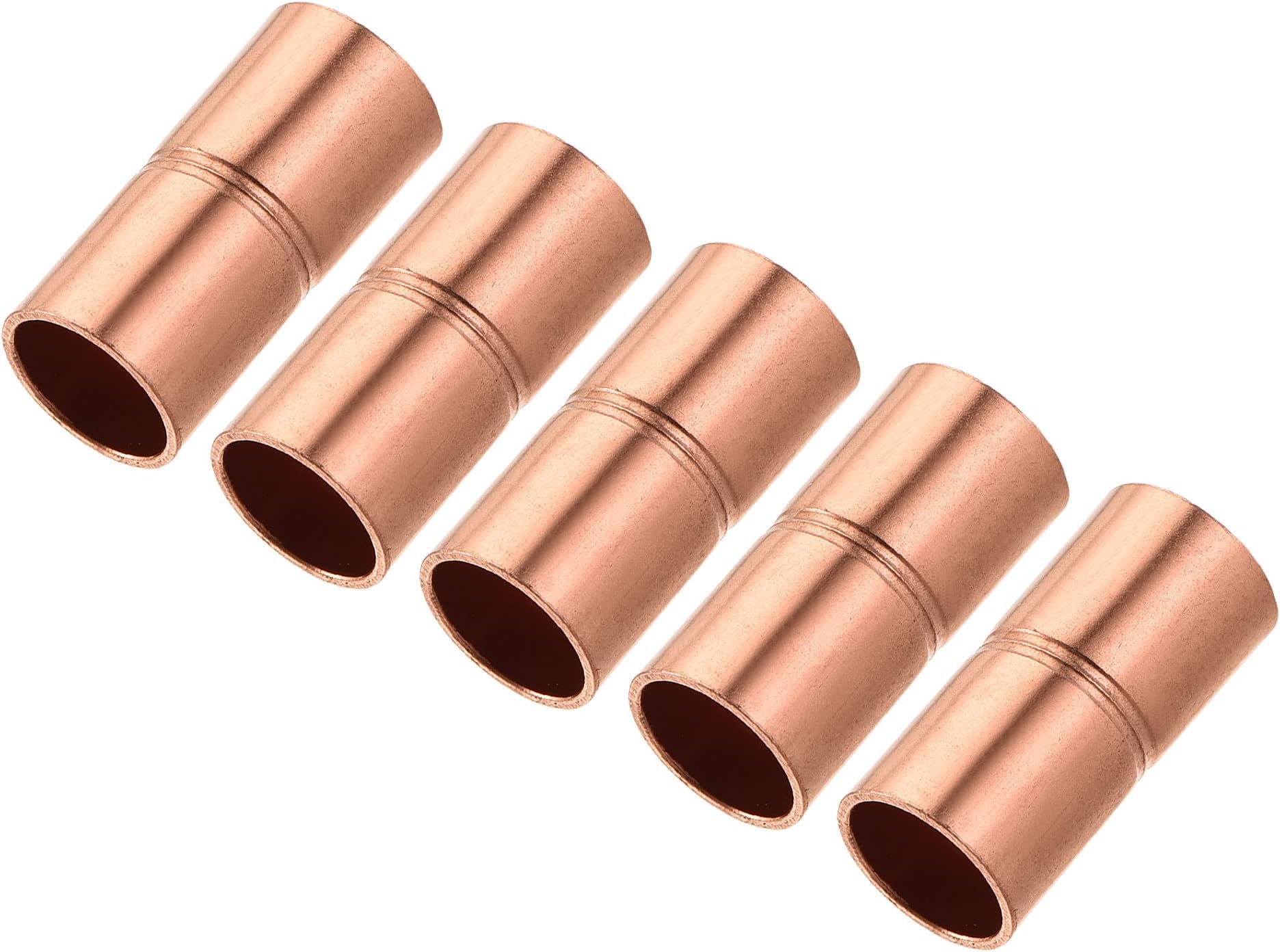 EZ-FLUID Plumbing 1-1/4" C X C LF Copper Slip Coupling Pressure Copper ...