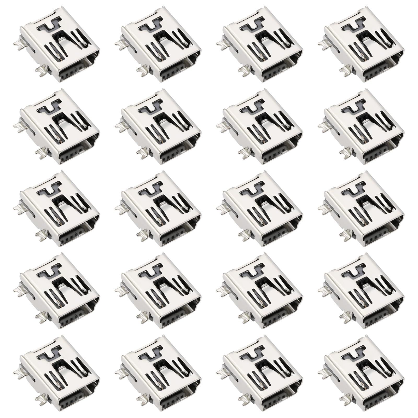 Amazon.com: Create idea 20Pcs USB Type B Female Port 5Pin Mini ...